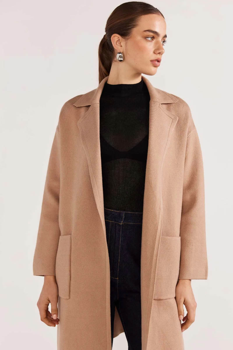 STAPLE THE LABEL Marlowe Coatigan - Camel – Cicada By Ayliah