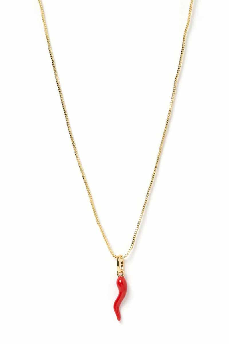 ARMS OF EVE Cornicello Red Charm Necklace – Cicada By Ayliah