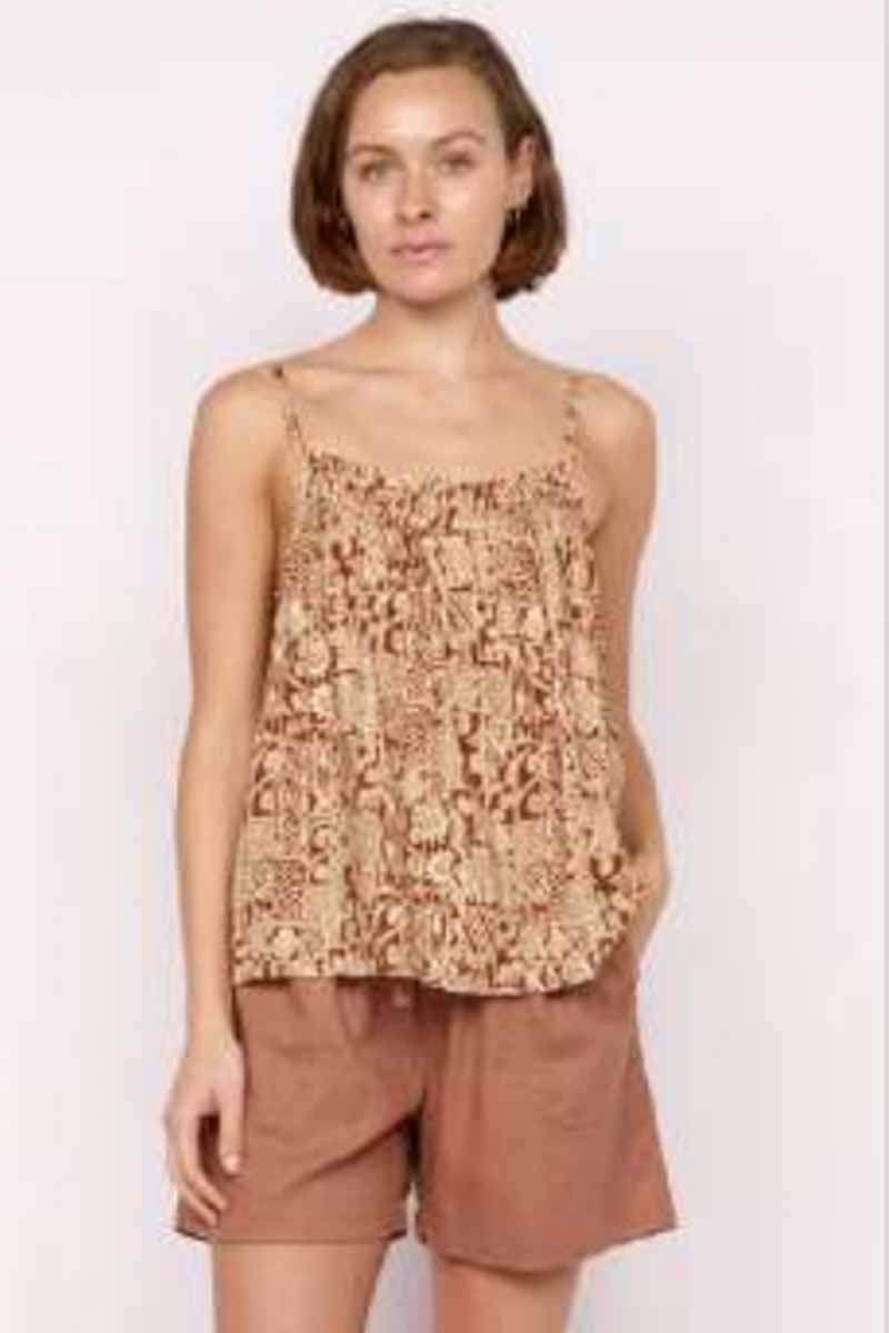 CARBON THE LABEL Elka Gathered Cami – Cicada By Ayliah