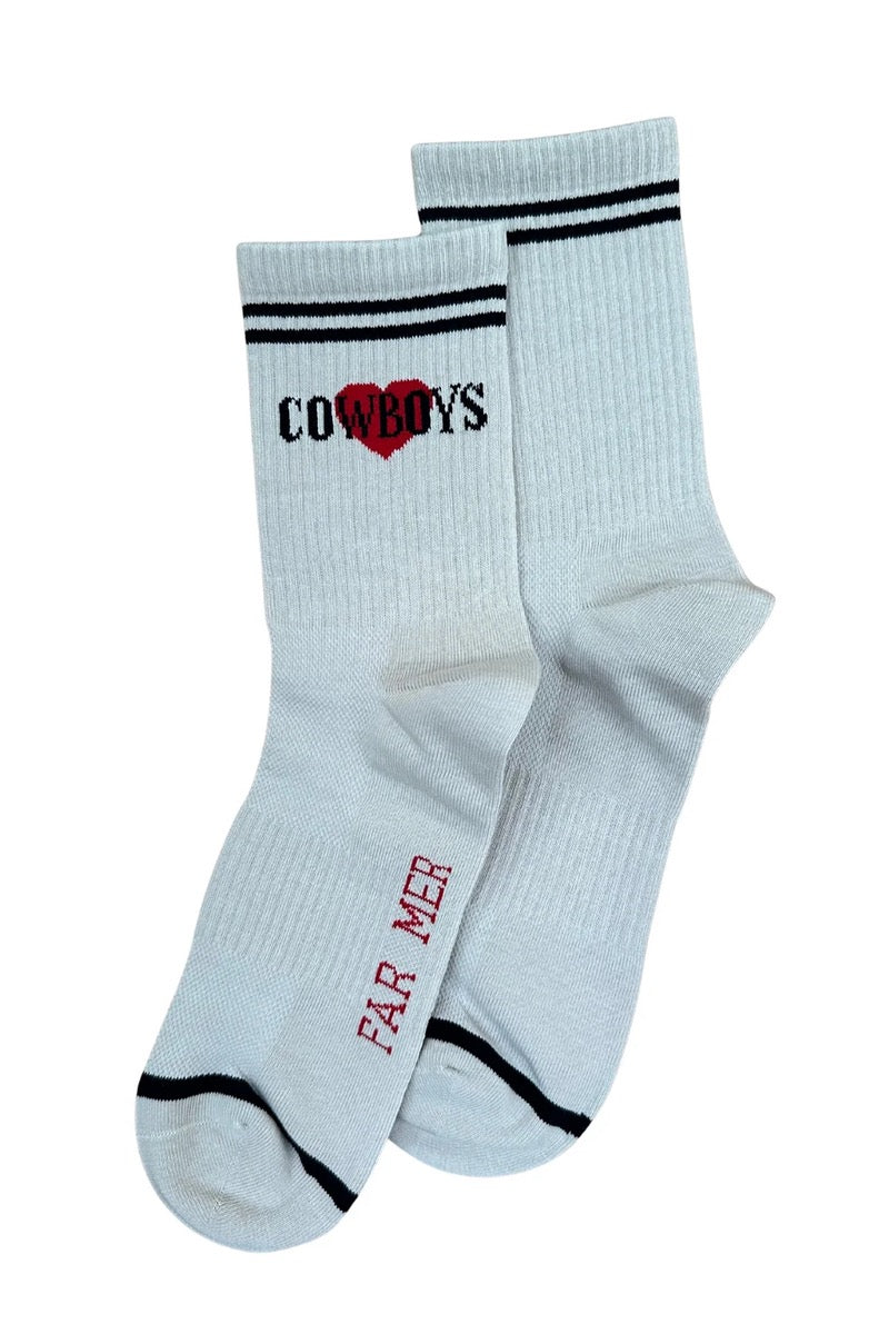 FAR. MER By Whitney Spicer Love Cowboys Boot Sock – Cicada By Ayliah