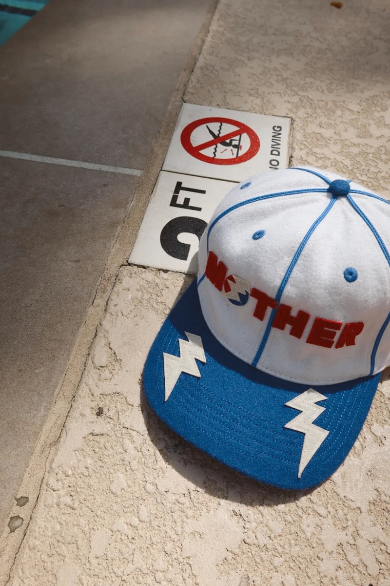 HAPPY LITTLE MOTHER Lightning Bolt Cap – Blue – Cicada By Ayliah