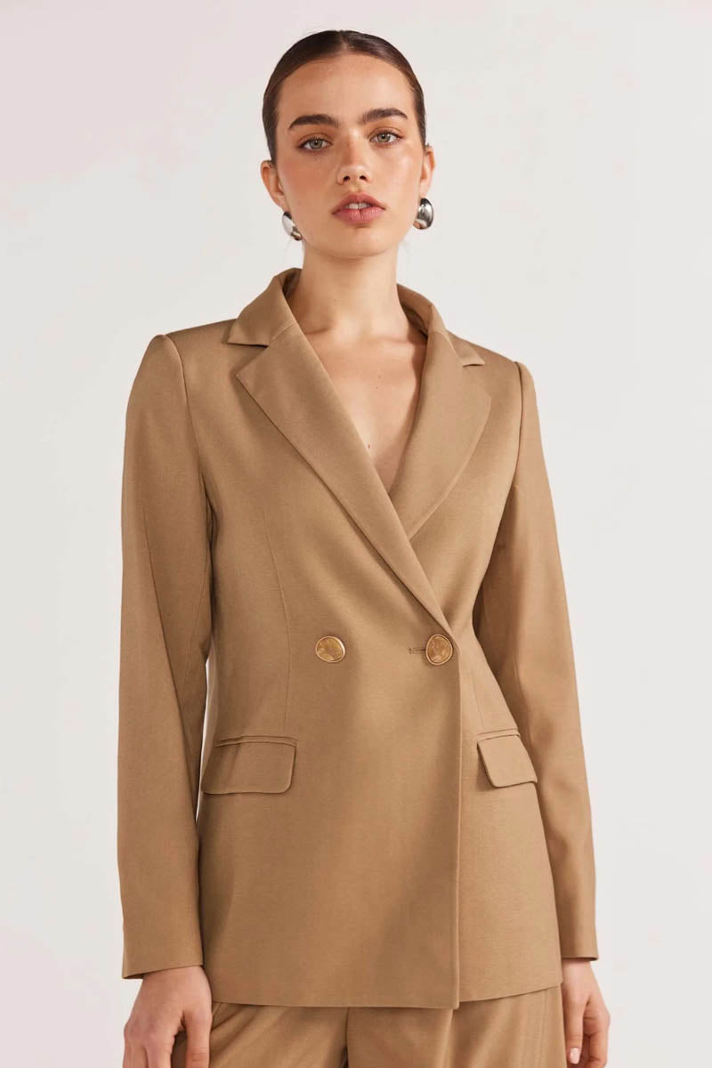 STAPLE THE LABEL Plaza Blazer - Camel – Cicada By Ayliah
